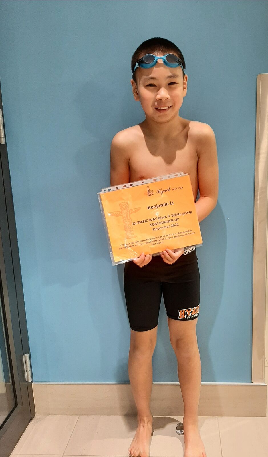 Hyack Swim Club | December Swimmers of the Month