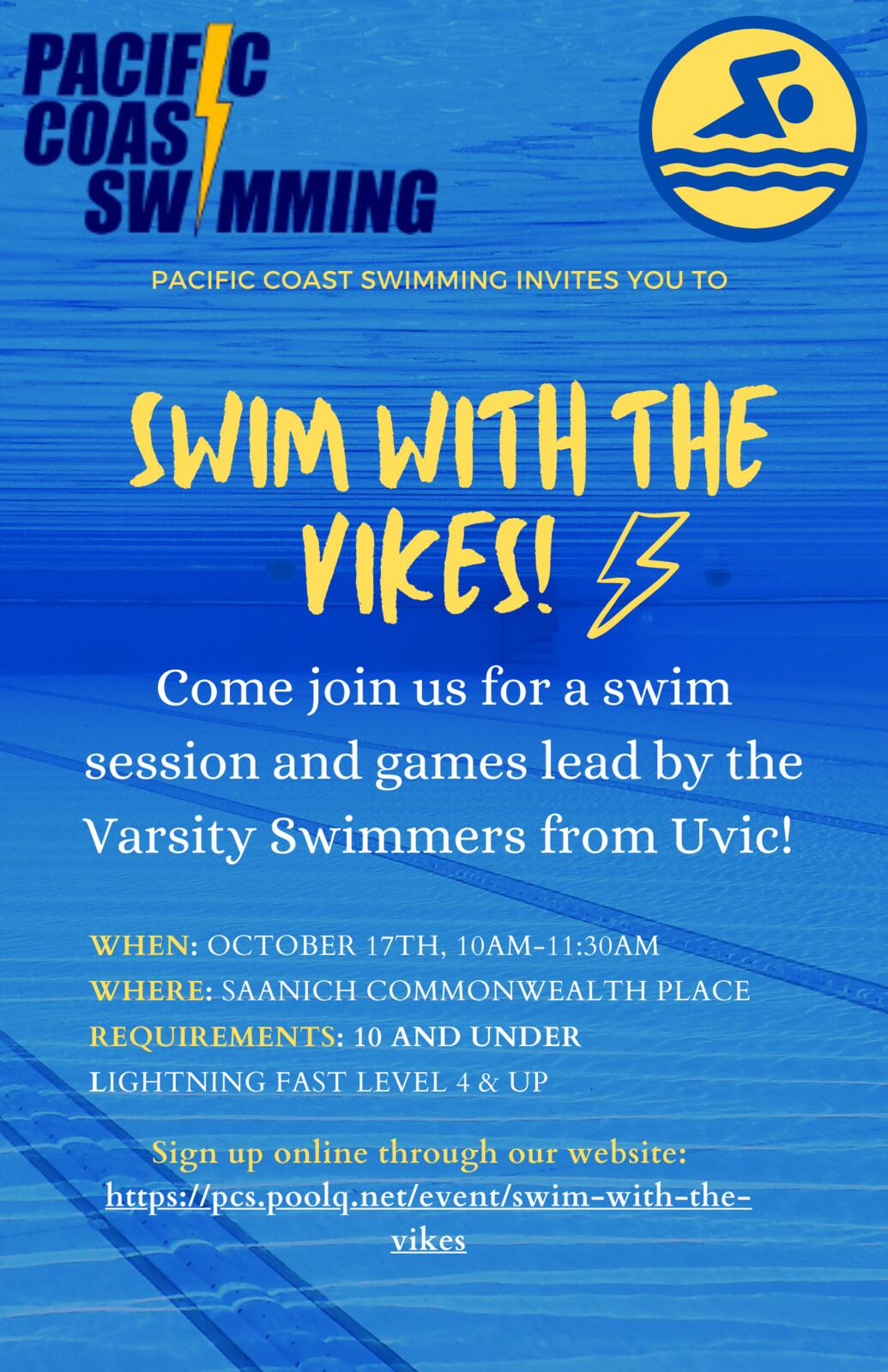 Pacific Coast Swimming Swim With The Vikes